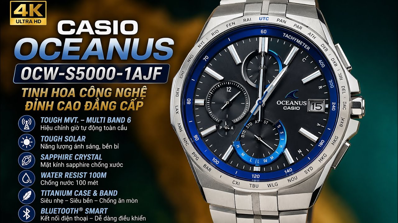 [ Review ] Casio Oceanus OCW-S5000-1AJF | Quang Lâm 0915.569.883 - YouTube
