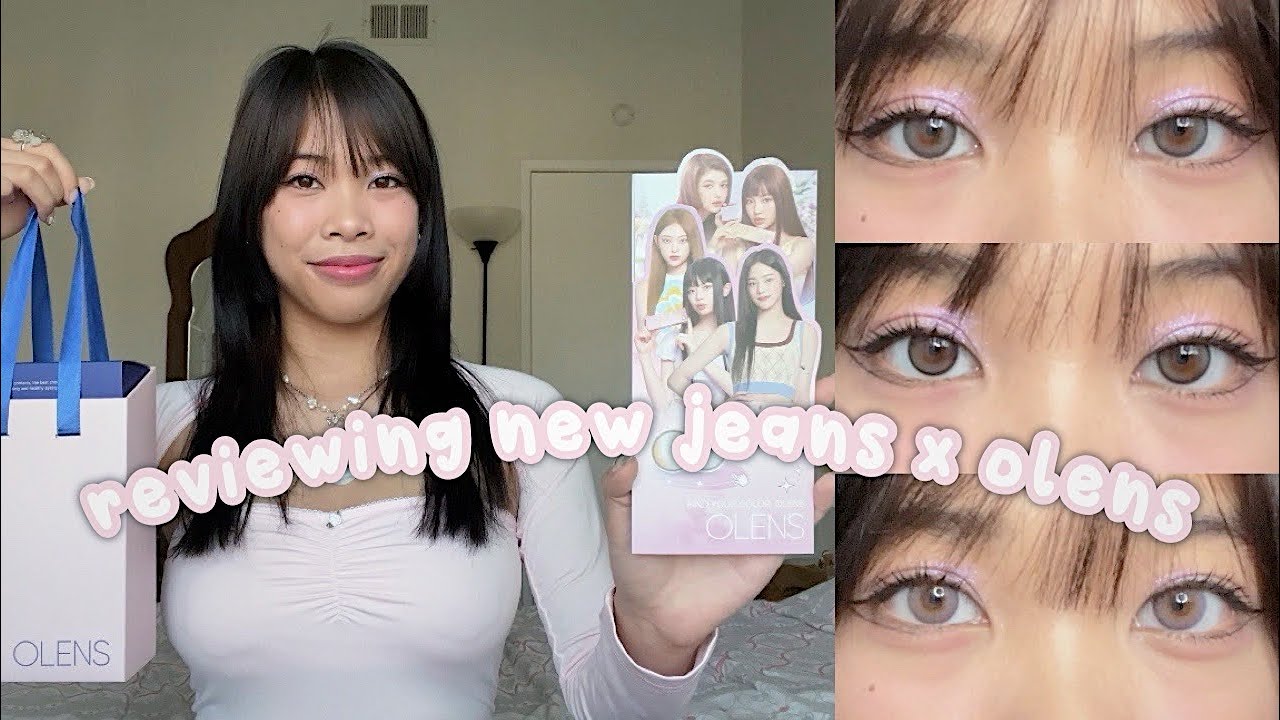 BEST NATURAL KOREAN COLORED CONTACTS (NEW JEANS X OLENS review) - YouTube