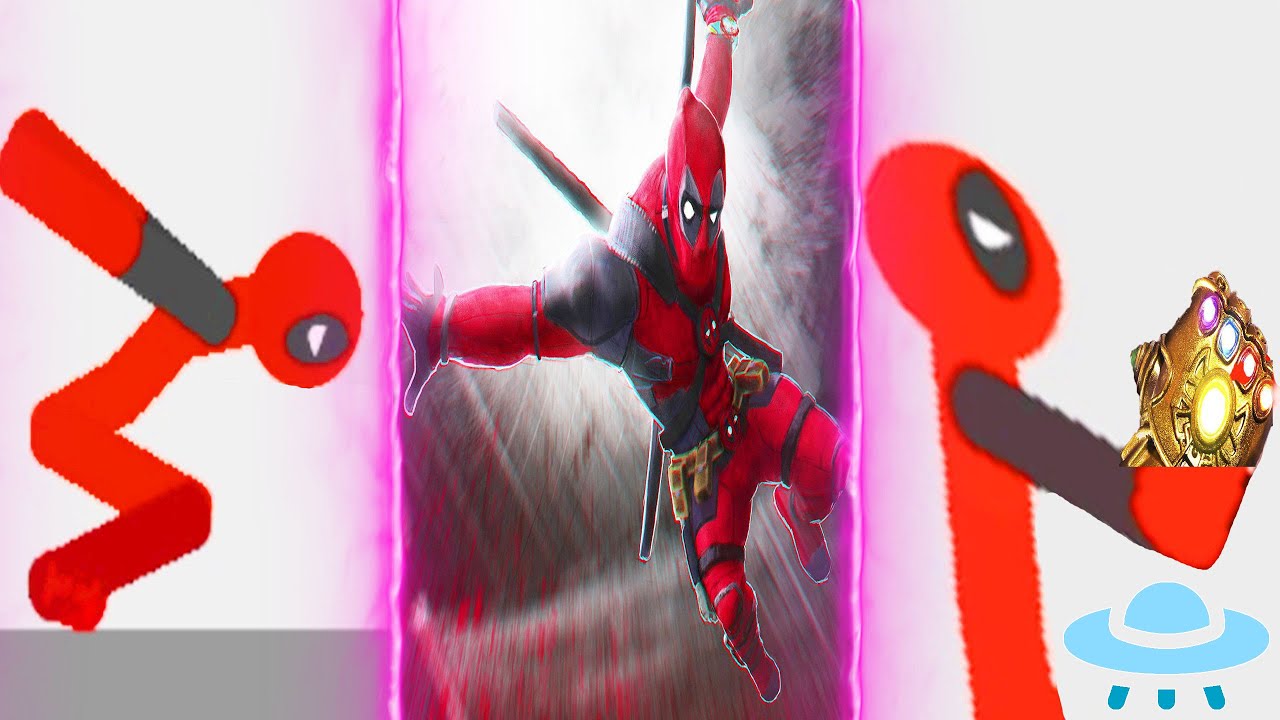 10 MIN. DEADPOOL STICKMAN FALLS COMPILATION - FUNNY MOMENTS Stickman ...
