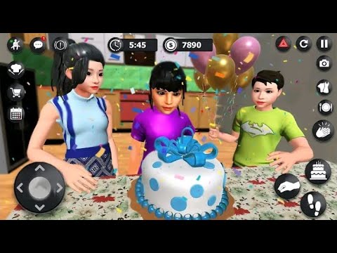 Virtual single mom family simulator gameplay - YouTube