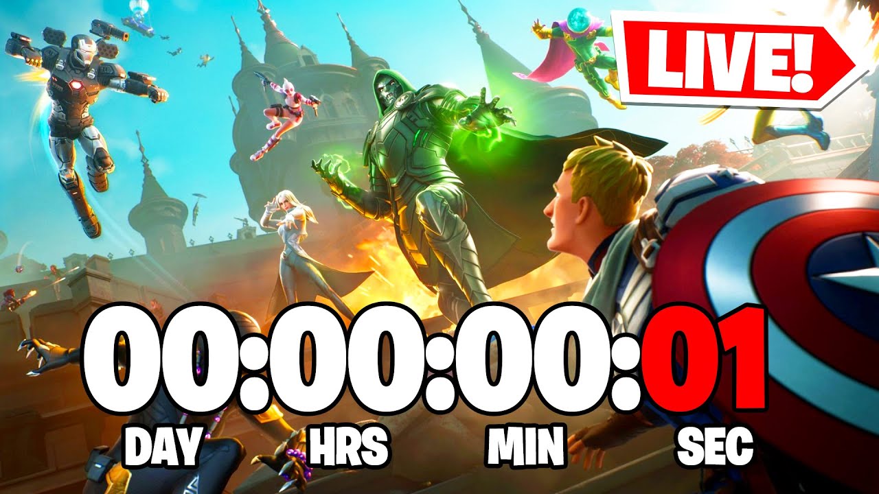 FORTNITE CHAPTER 5 SEASON 4 COUNTDOWN TIMER LIVE🔴 24/7 & Live Event ...