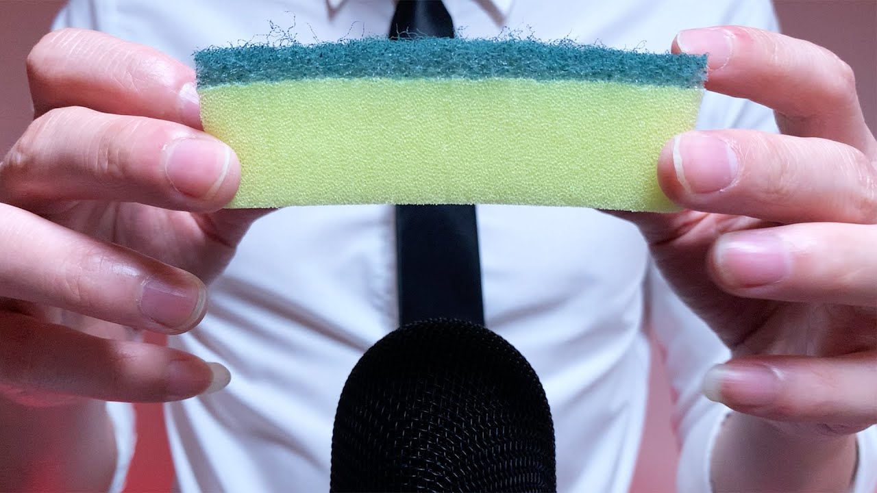 ASMR with Sponges Scrub | Tapping And Scratching ASMR - YouTube