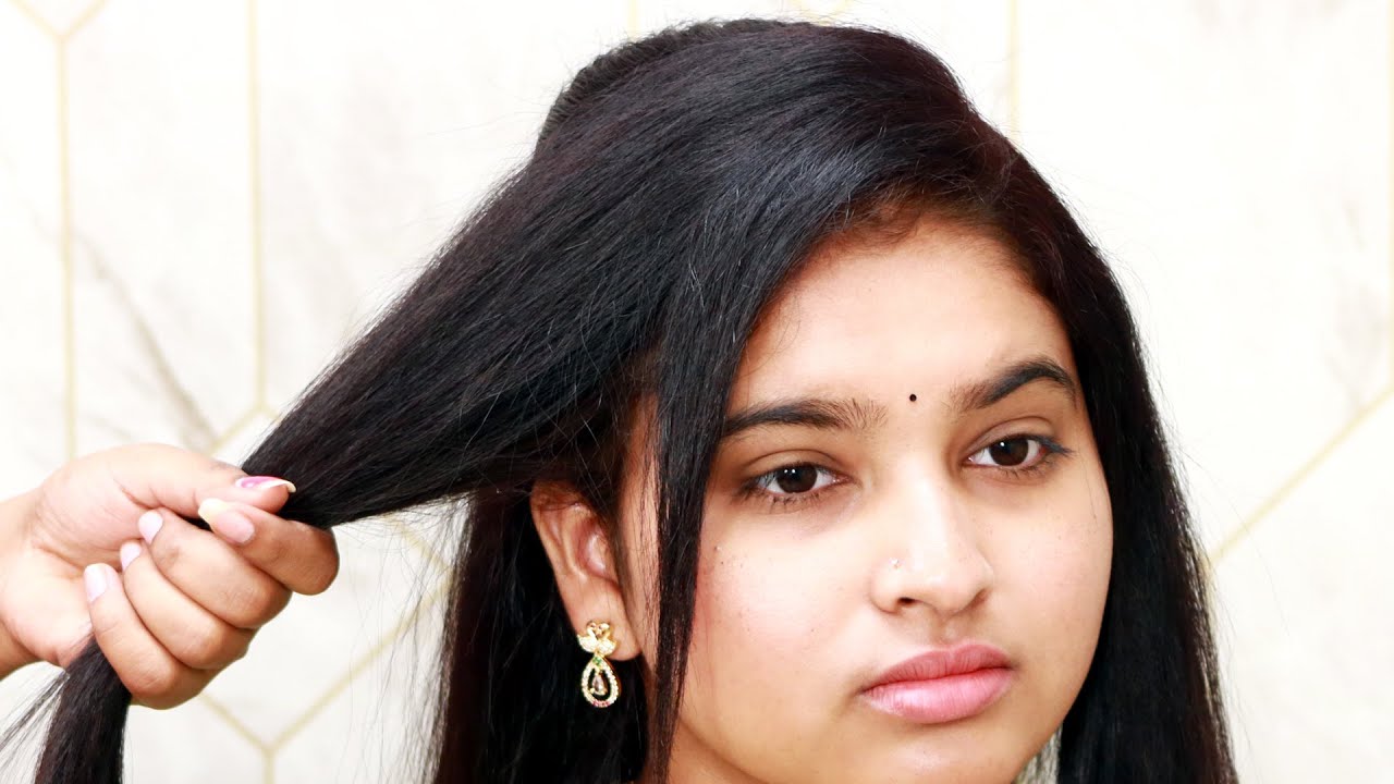 Quick and easy college/party hairstyle | Front hairstyle | Easy party ...