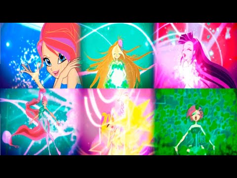 Winx Club | Sirenix 2D-Transformation (New Background Colors+60FPS)