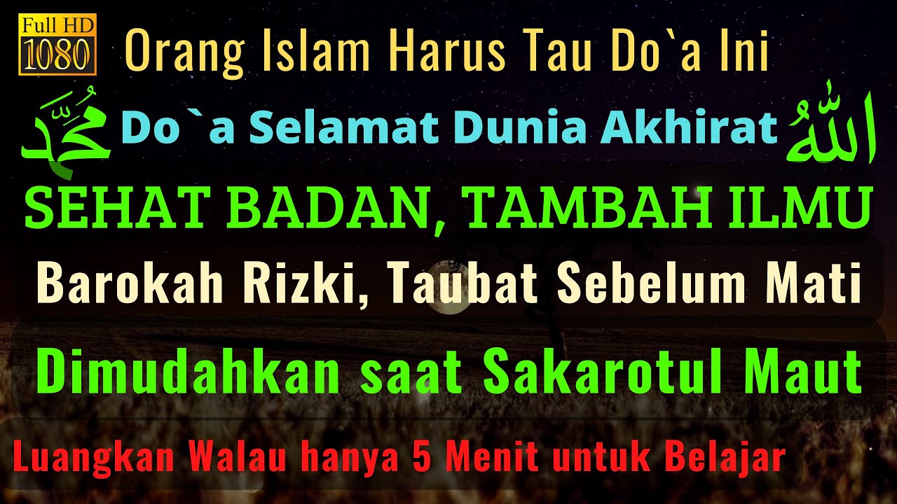 11X Sehabis Sholat Doa Lengkap Selamat,Sehat Badan,Tambah Ilmu ...
