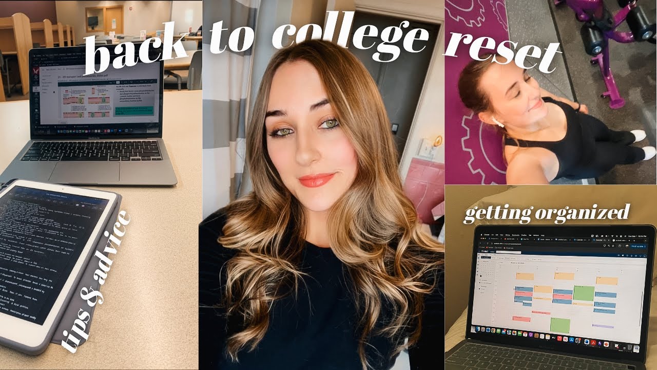 my college reset routine |📚 🌱 getting organized, productive day, home ...