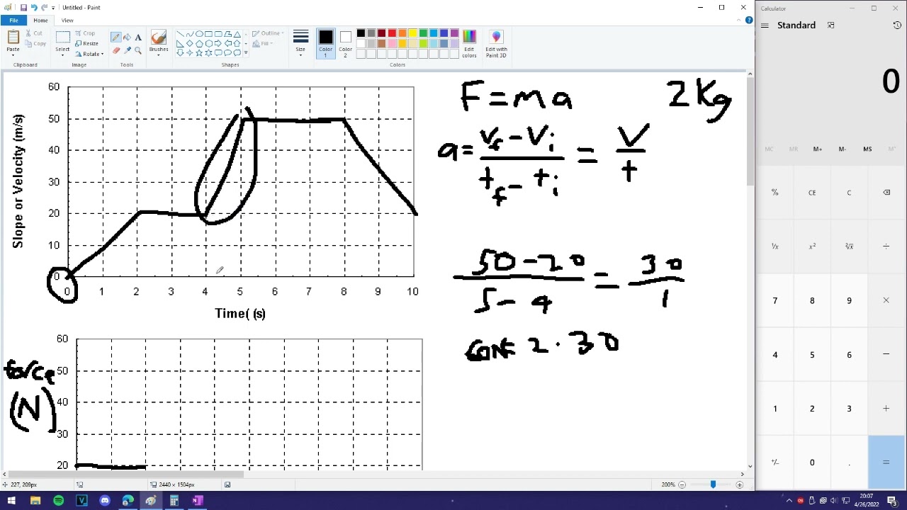 how to make a force time graph using a velocity time graph - YouTube