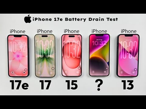 iPhone 17e vs 17 vs 15 vs 14 vs 13  Battery Drain Test