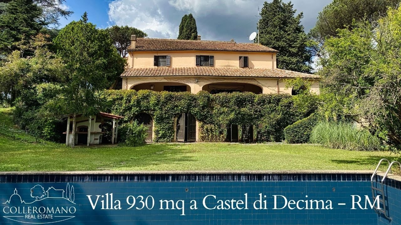 Villa in vendita a CASTEL DI DECIMA - ROMA SUD - YouTube