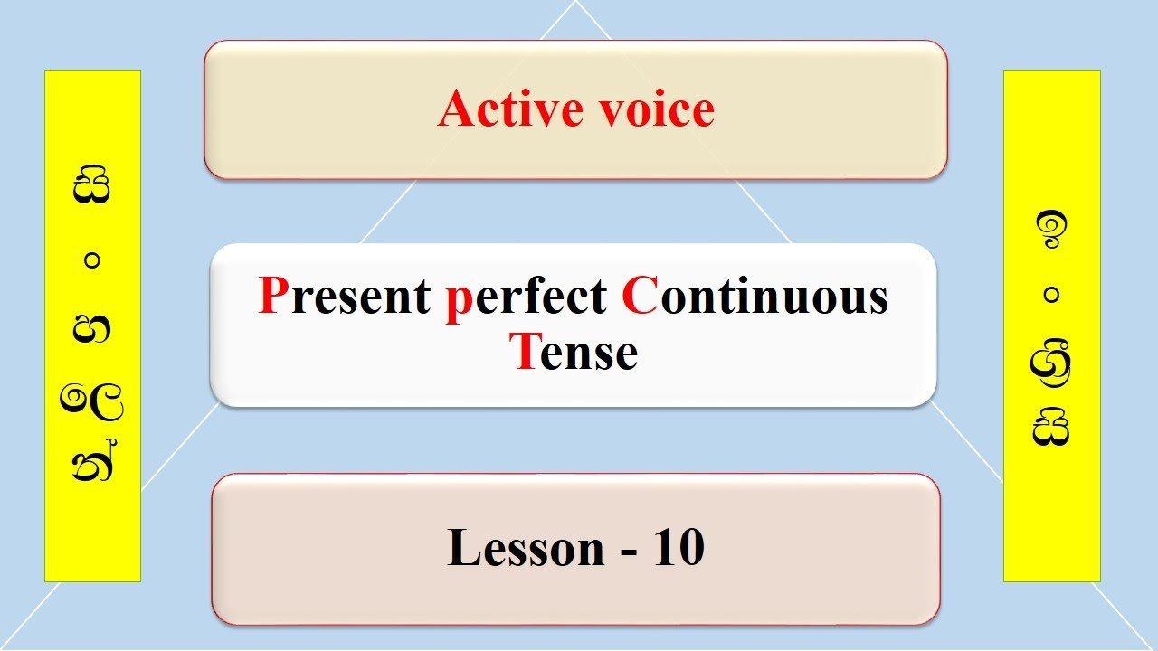 Present Perfect Continuous Tense English Grammar In Sinhala Active present-perfect-continuous-tense-english-grammar-in-sinhala-active