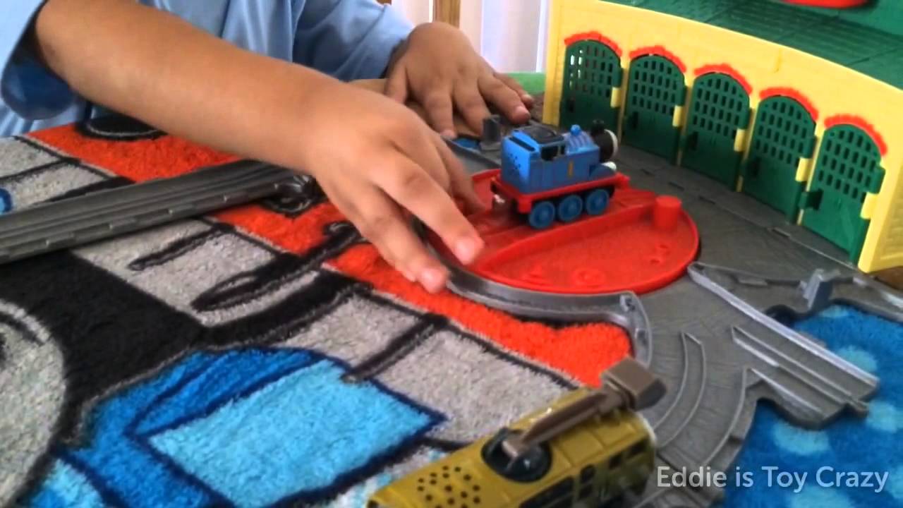 Diesel 10 Chasing Thomas the Train Take N Play to Tidmoth Sheds - YouTube