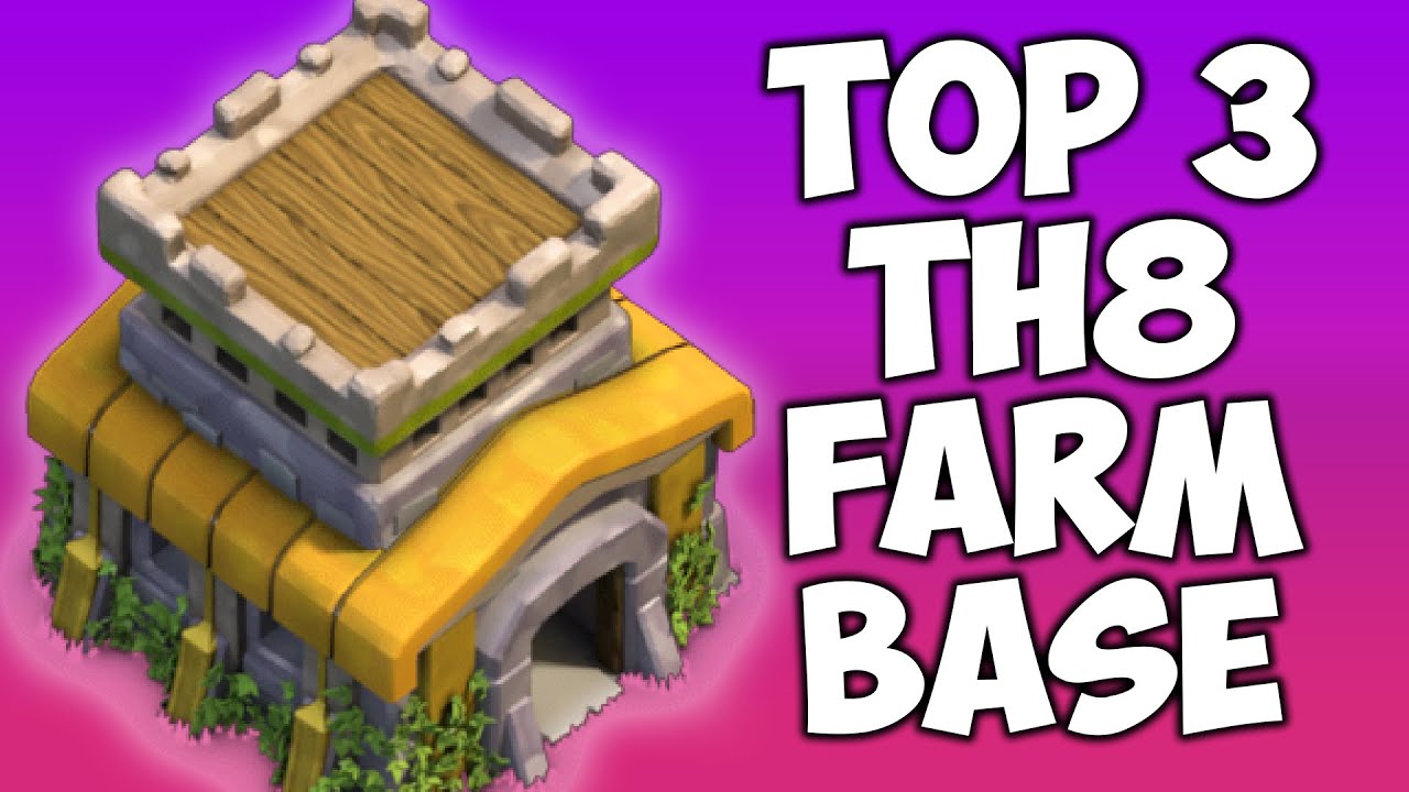TH8 Base with Link - TH8 Defensive Farming Base 2021 | Best Top 3 Base ...