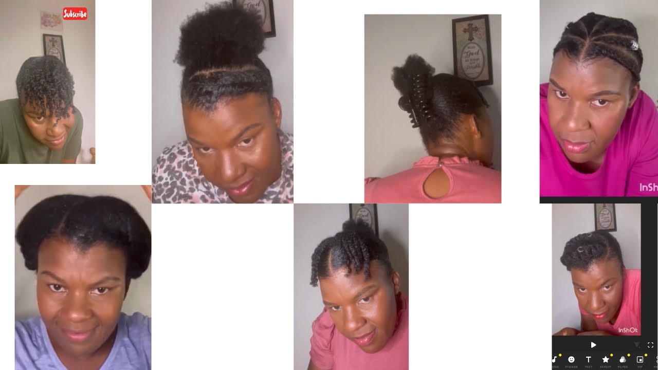 QUICK AND EASY 4C NATURAL HAIRSTYLES/ NO EXTENSIONS / 4C HAIRSTYLES ...