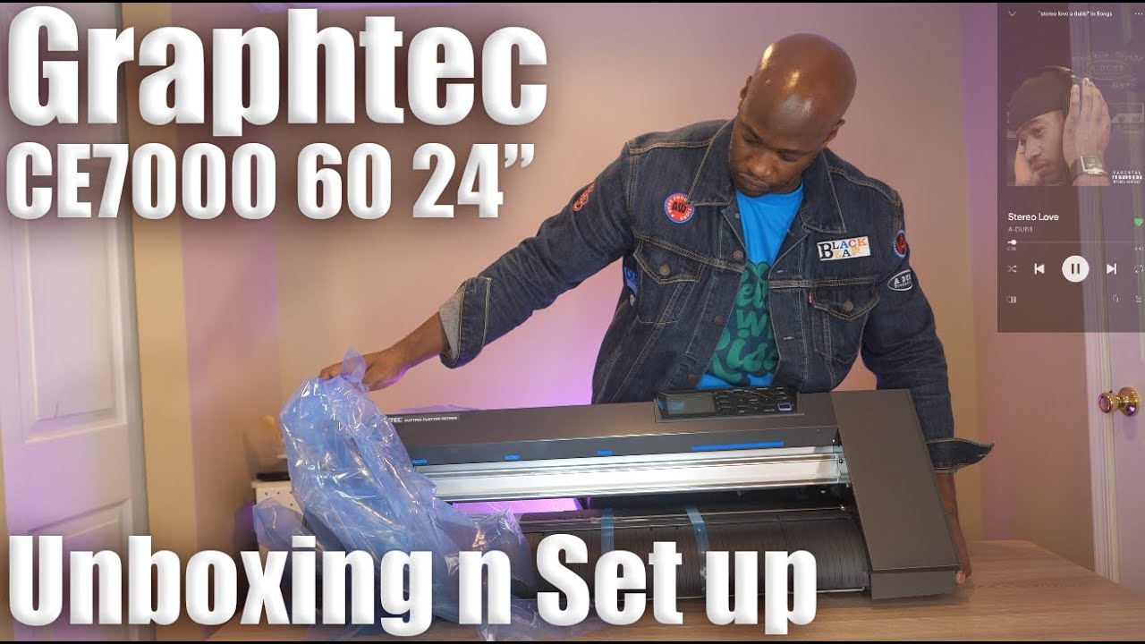 Graphtec CE7000 60 24” Unboxing and Assembly - YouTube