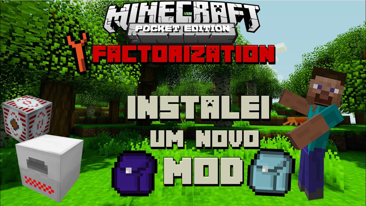 Minecraft PE com Mods FACTORIZATION #9 Miner's Backpack - YouTube