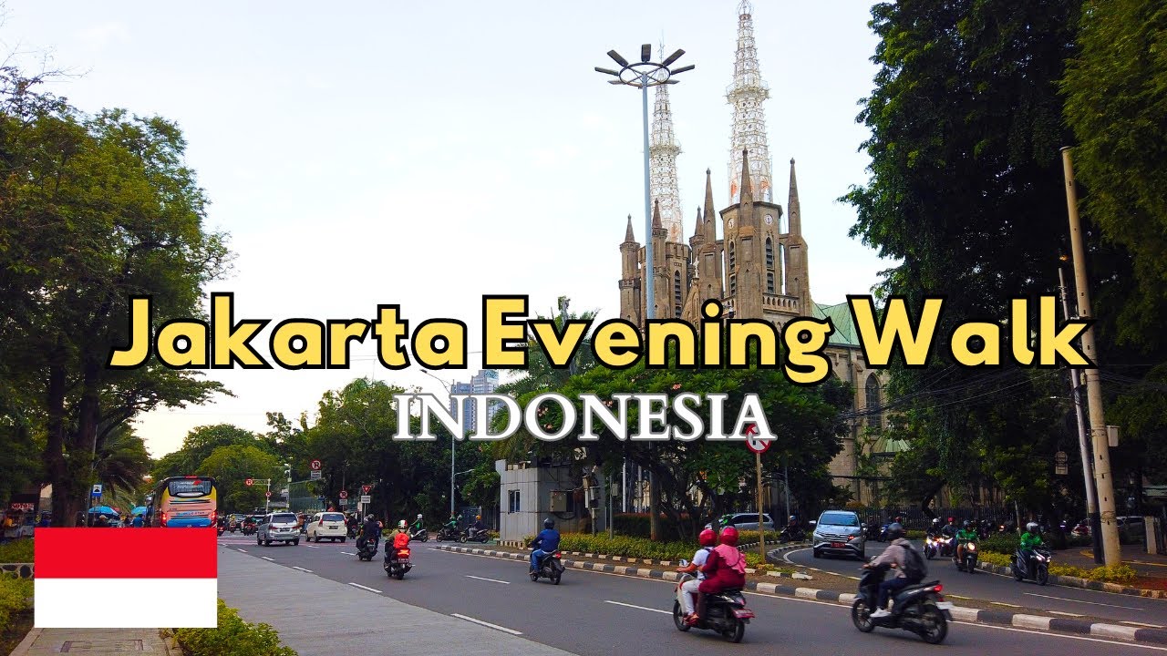 Beautiful Evening Walk at Central Jakarta And Walking Street Jakarta ...