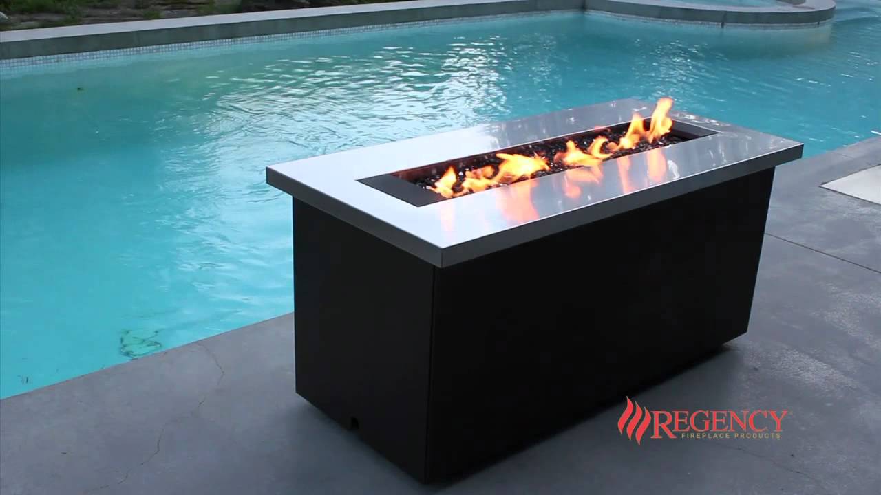 Regency Plateau Outdoor Firetable - YouTube
