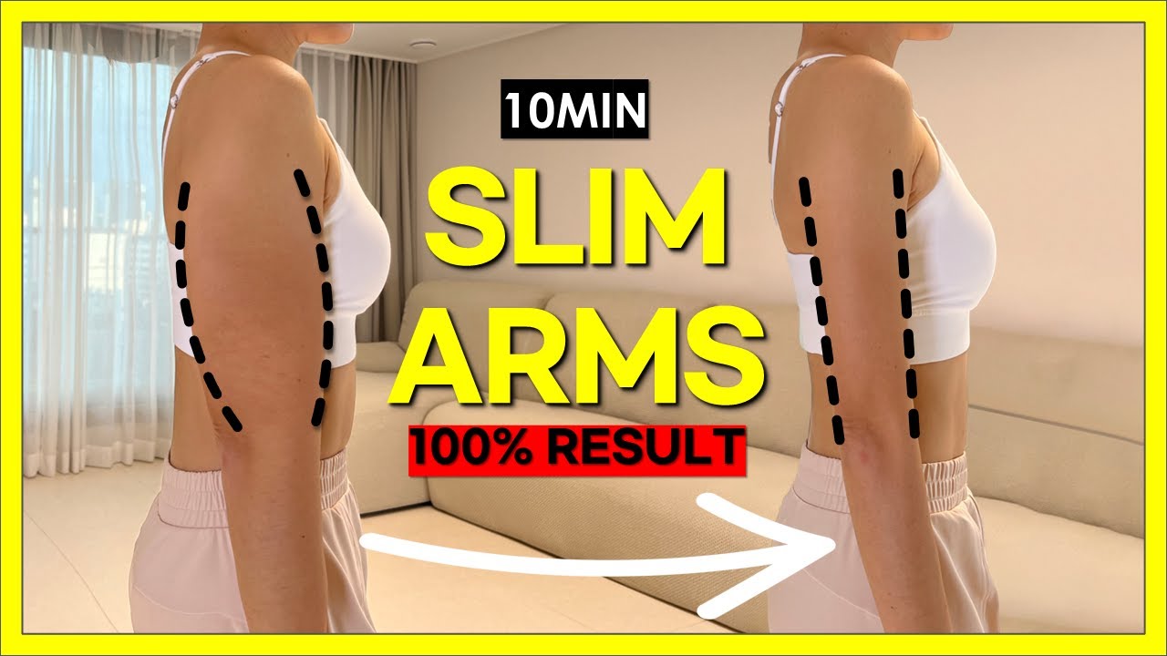 10min Slim Arm Workout | Burn Flabby Arm Fat🔥 | All Seated & No ...