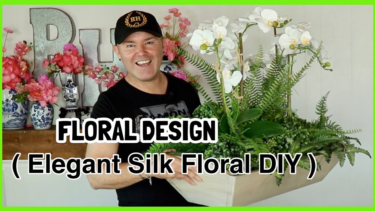 DIY Elegant Silk Floral Arrangement! EASY!/ Ramon At Home Floral Design ...