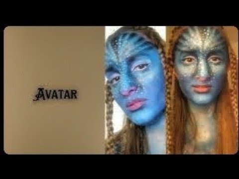 Transform Into an Avatar 🌿 Face Painting & Cosplay Look! - YouTube