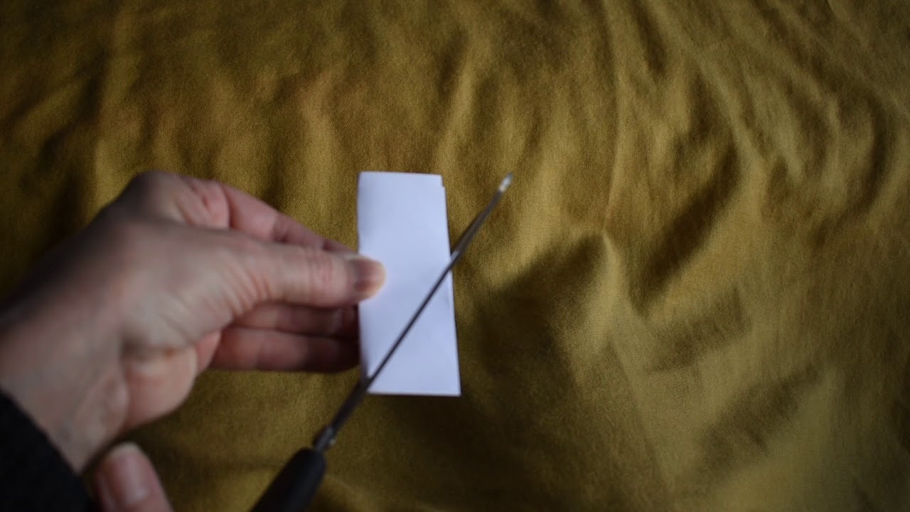 Cutting a heart template - YouTube