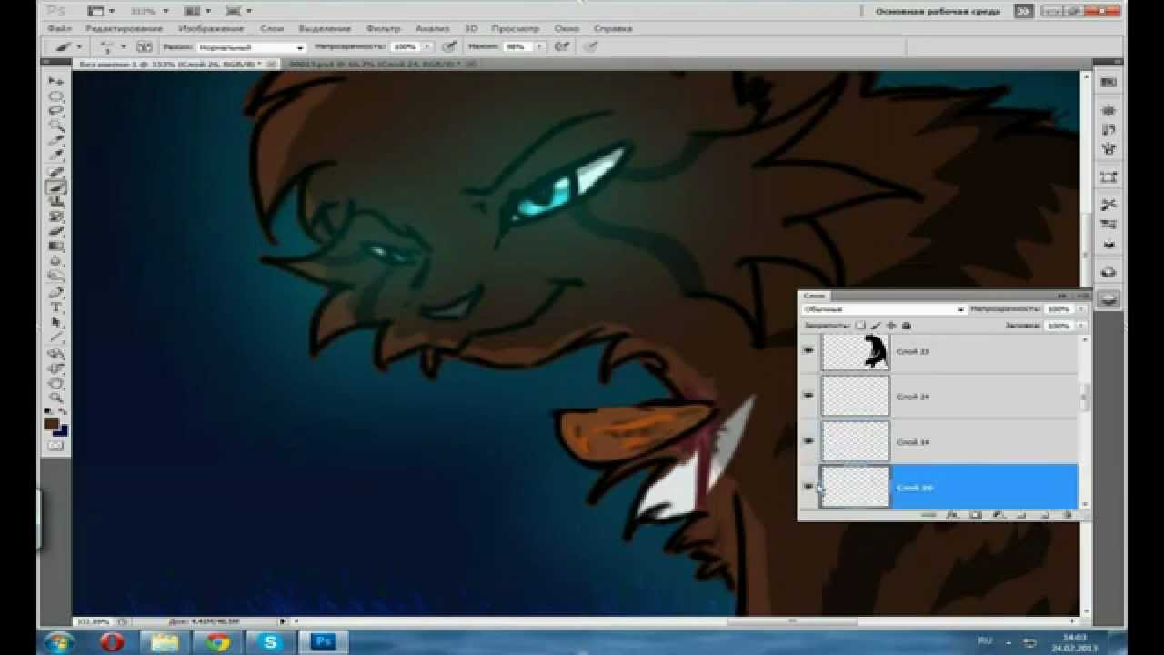 Hawkfrost and Ivypool (speedpaint) *HD* - YouTube