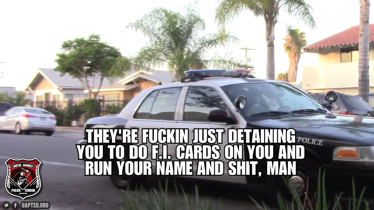 Copwatch | Detained, Field Interview Cards | Educated Him of His Rights ...