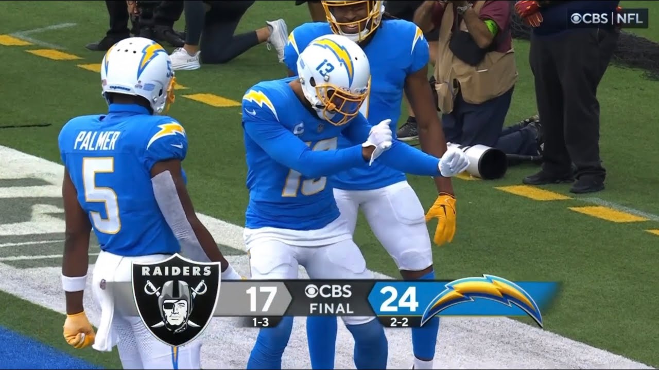 NFL on CBS game outro Raiders at Chargers - YouTube