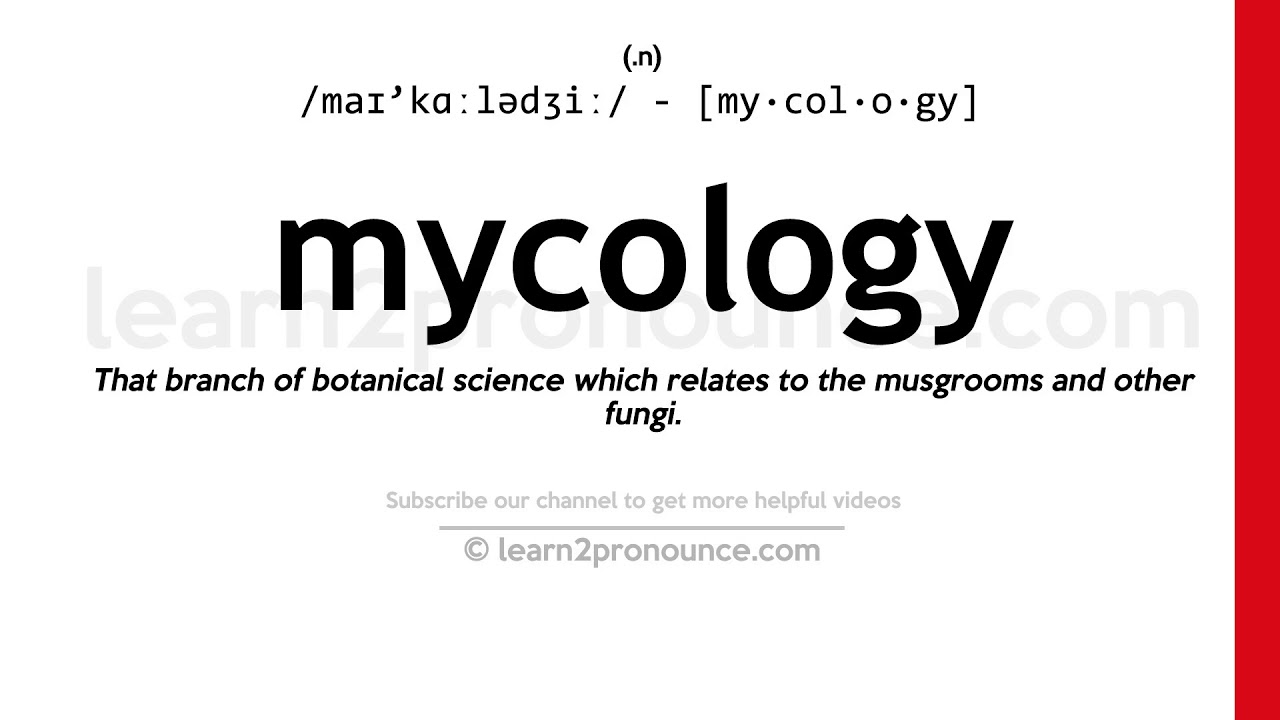 Pronunciation of Mycology | Definition of Mycology - YouTube