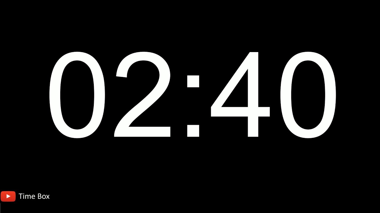 Takt Clock 160 Seconds / 2 Minutes and 40 Seconds Interval Timer - YouTube