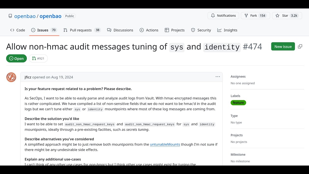 Tune non-HMAC parameters on sys/ - OpenBao Live Coding with Alex ...