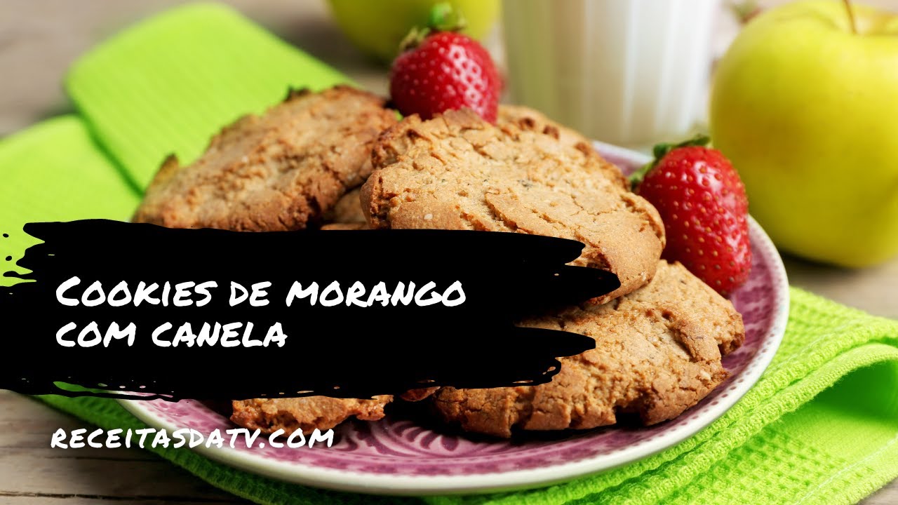 Receita de Cookies de Morango com Canela - YouTube