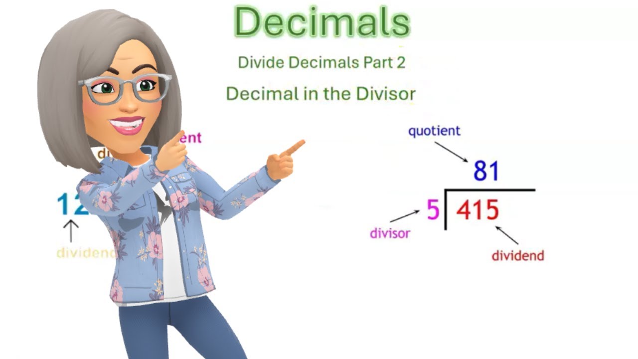 Dividing Decimals - Decimal is Divisor | Dividing Decimals pt 2 | Math ...