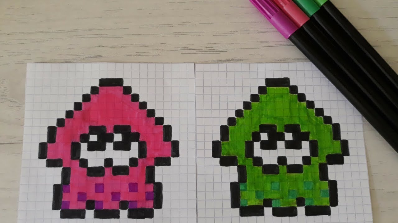 Splatoon 2 Pixel Art Generator : Inklings from splatoon 1 and 2 and the ...