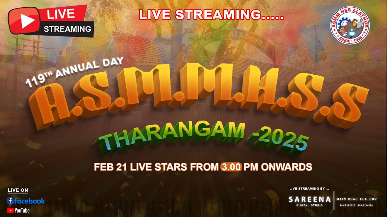 119 th ANNUAL DAY CELEBRATION THARANGAM 2025 -ASMMHSS Alathur - YouTube