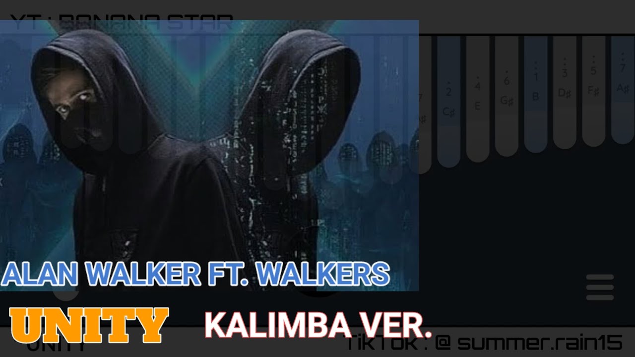 UNITY - Alan Walker ft. Walkers (kalimba cover) || Easy tabs Keylimba ...