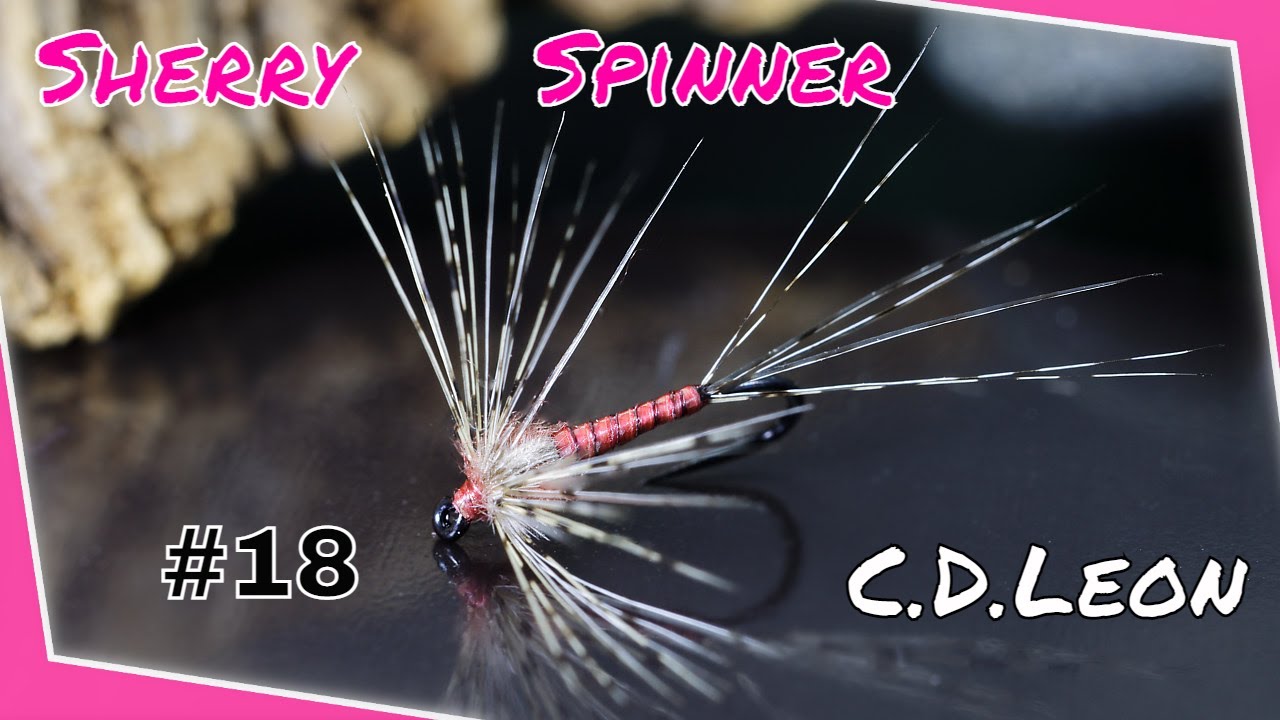 Tying the Sherry Spinner dry fly with coq de Leon wings - YouTube