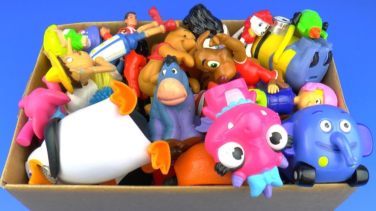 Box Of Toys Paw Patrol Penguins Winnie the Pooh Minifigures Toy Videos ...