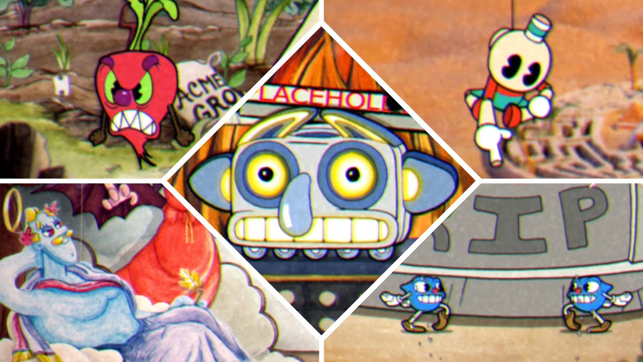 Cuphead - All Secret & Unused Bosses (No Damage & A+ Rank) (PC 4K60) - YouTube