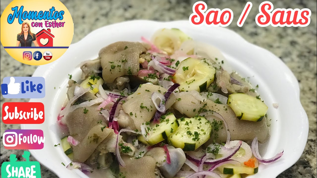 Sao - Saus de patita de cerdo receta panameña - fácil - YouTube