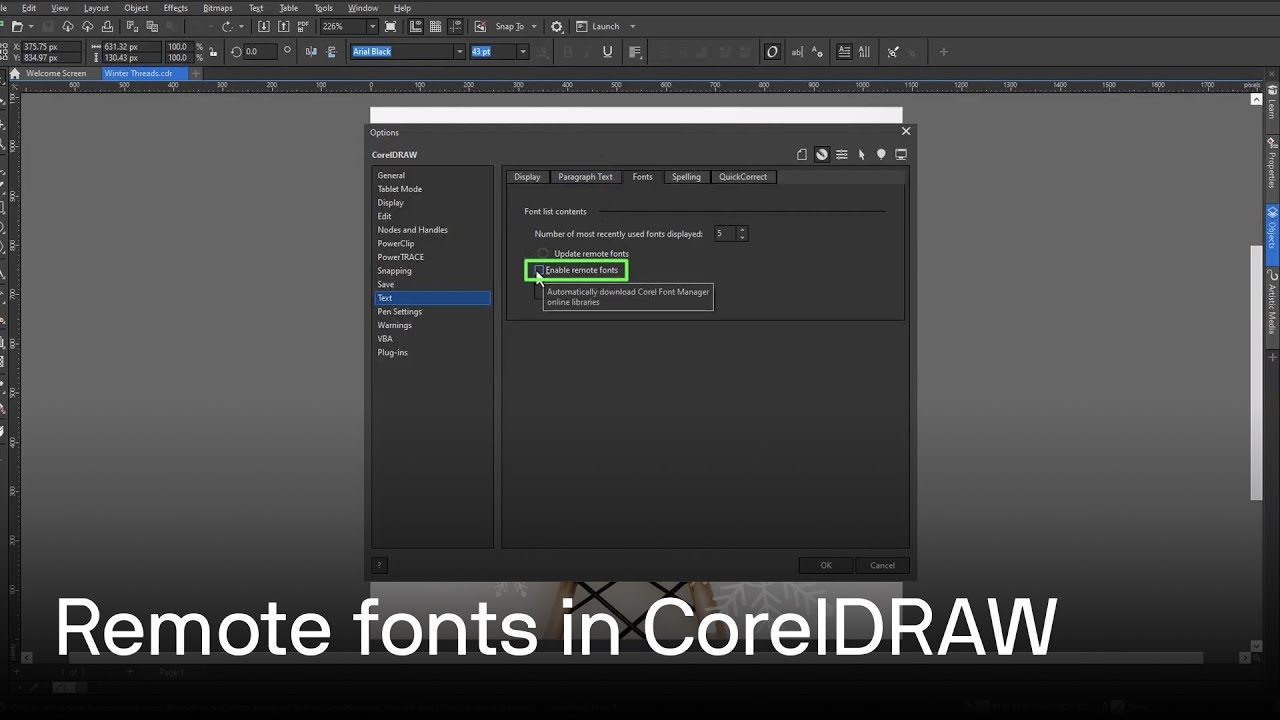 Corel Fonts Images