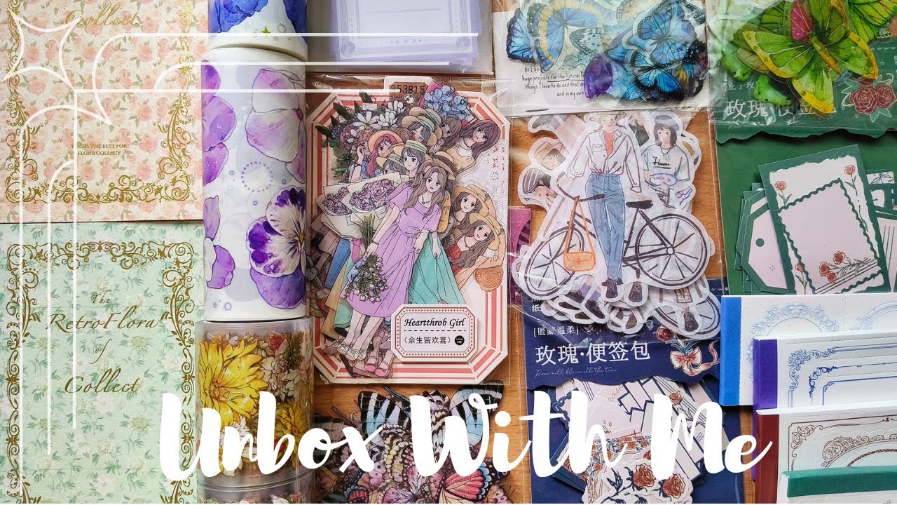 ASMR Unboxing I Journal Supplies Haul 📦 - YouTube