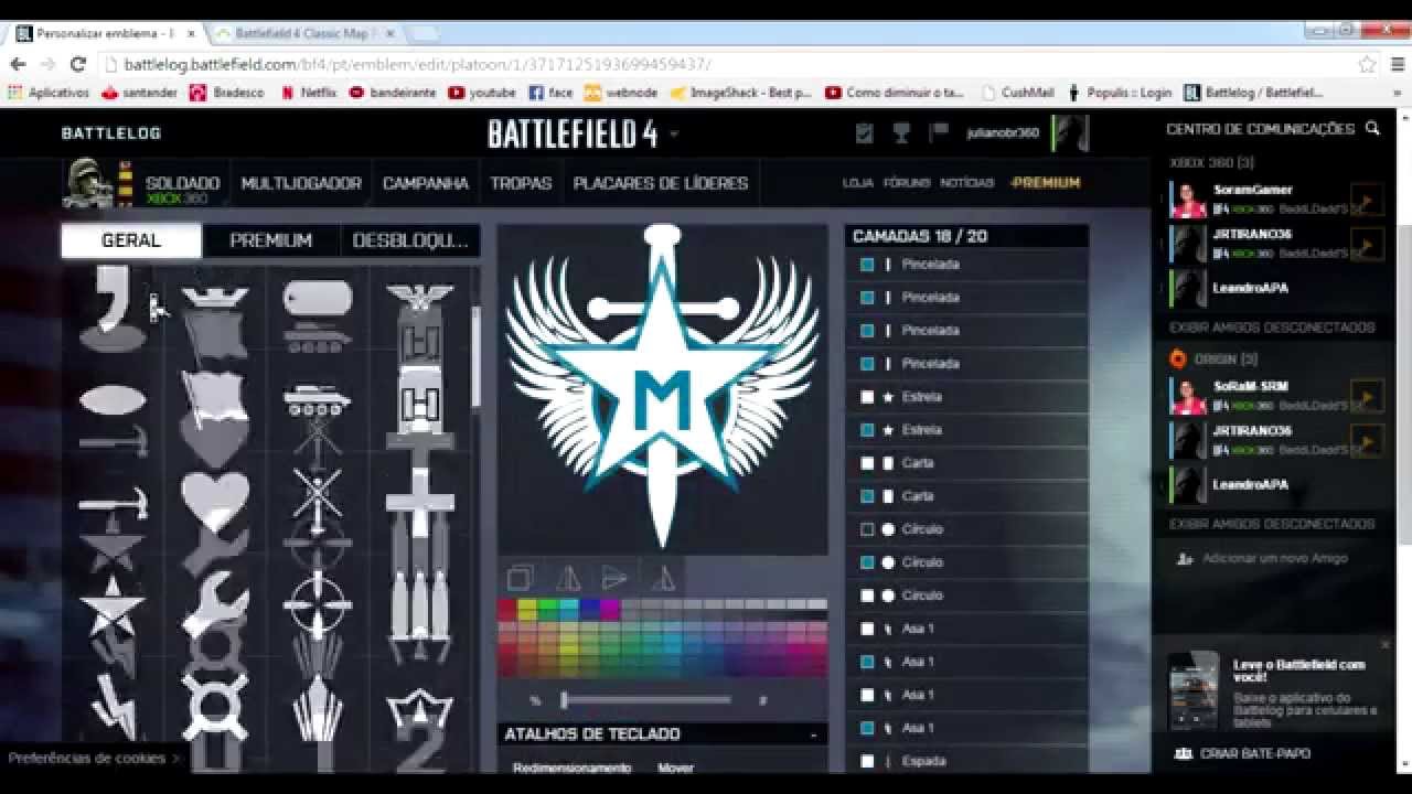 2# battlefield 4 xbox 360 , nova dlc e como inserir emblema pronto ...