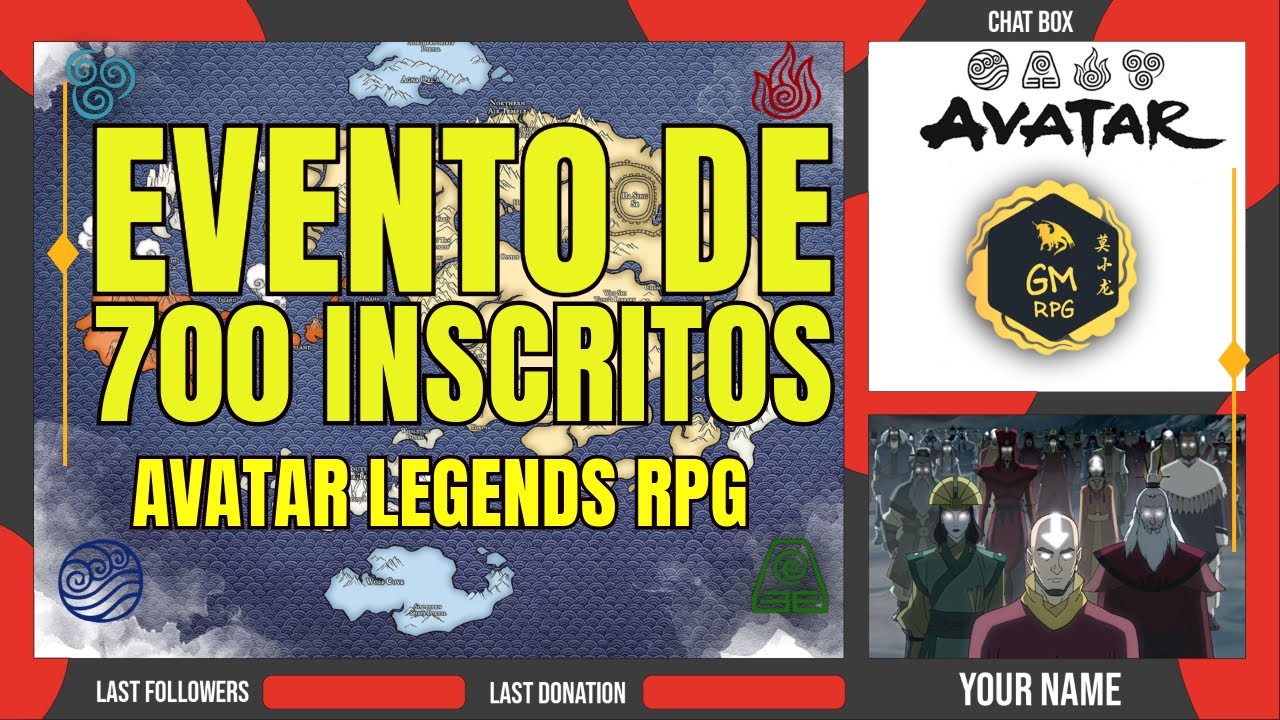 EVENTO de 700-AVATAR LEGENDS RPG (Chamada) - YouTube