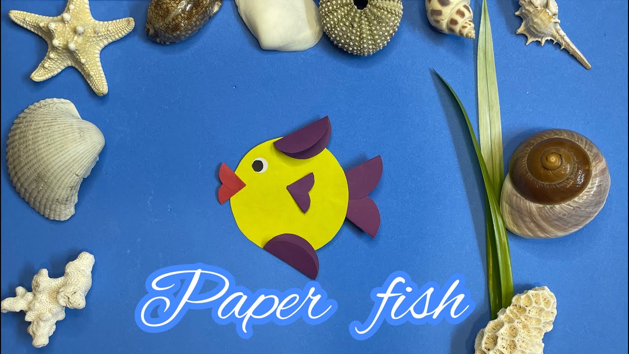 Paper Fish/DIY Paper Fish/Paper Craft/Easy Paper Circle Crafts/How To ...