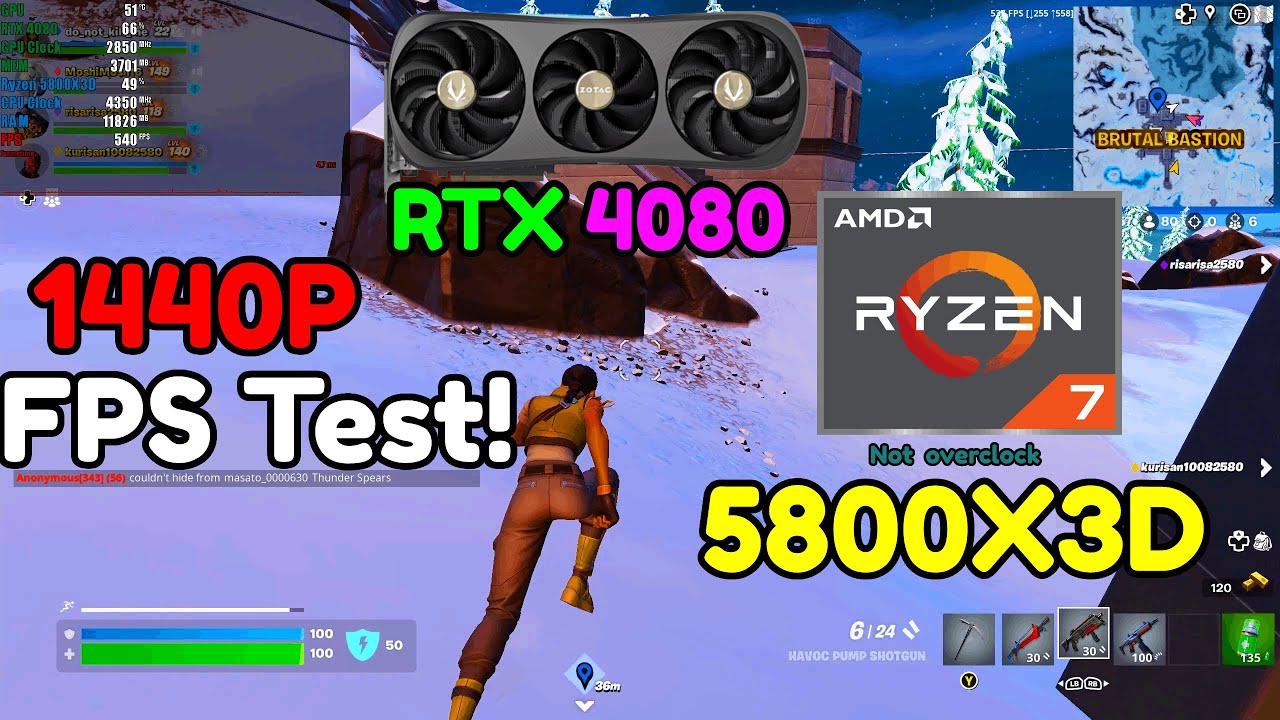 Fortnite Performance Mode | RTX 4080 | 5800X3D | 1440p - YouTube