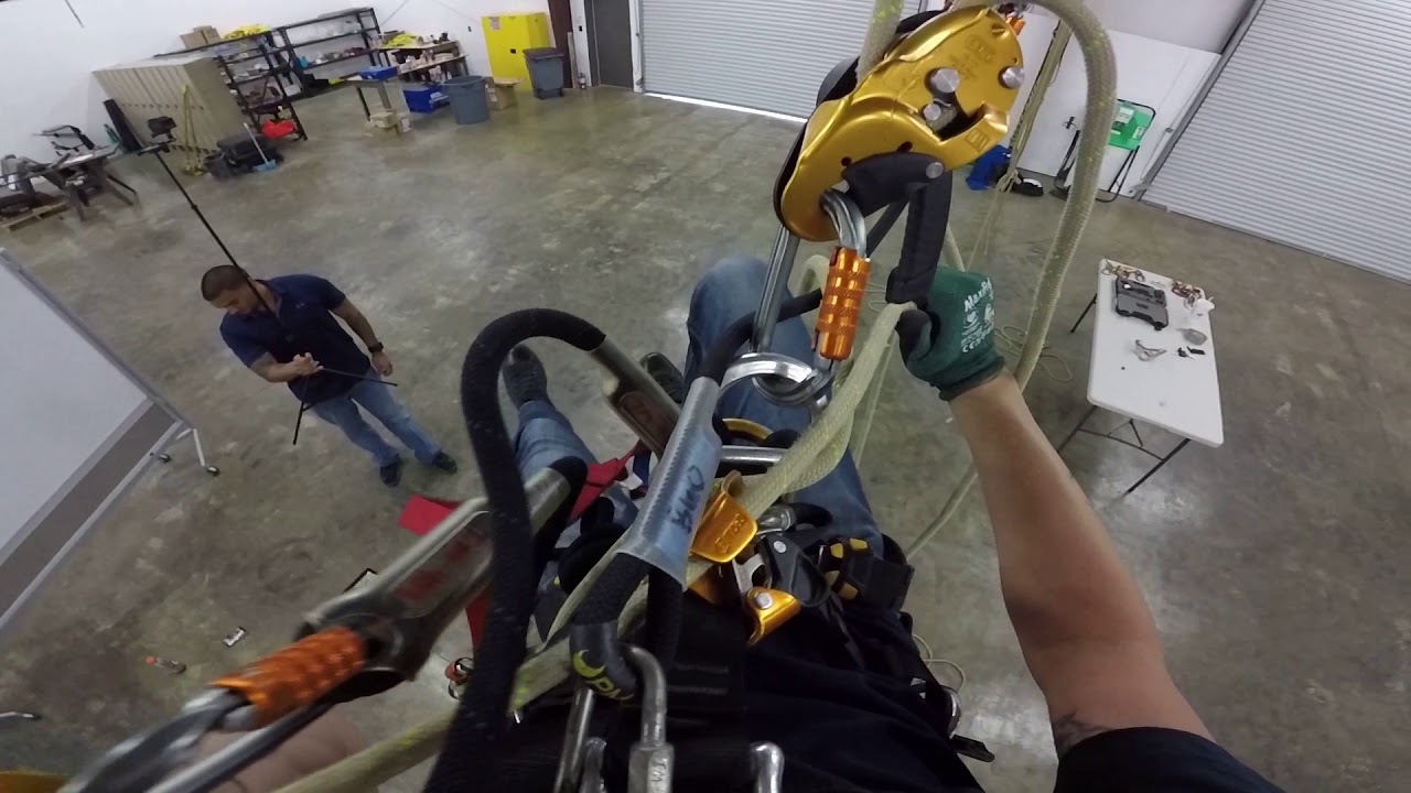 Rope Access: Rope to Rope Transfer Tutorial POV - YouTube