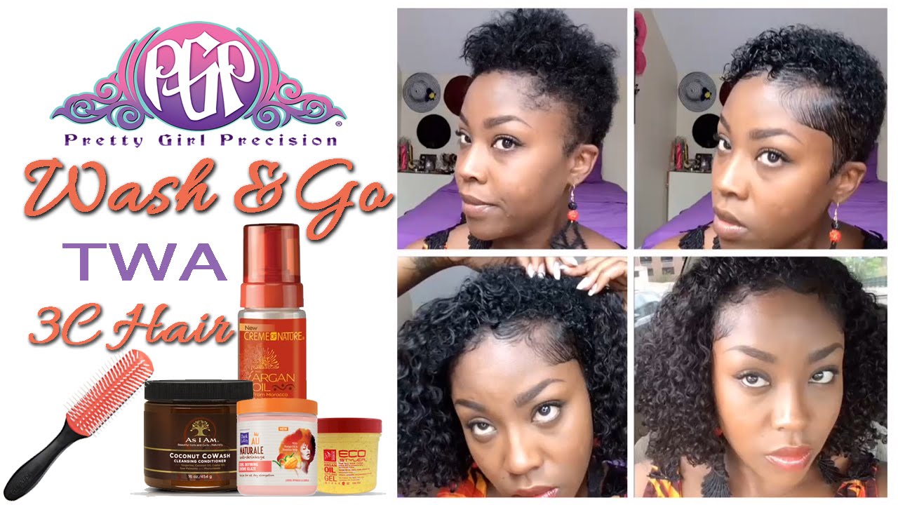 3C TWA Wash & Go | U-Part Wig option - YouTube