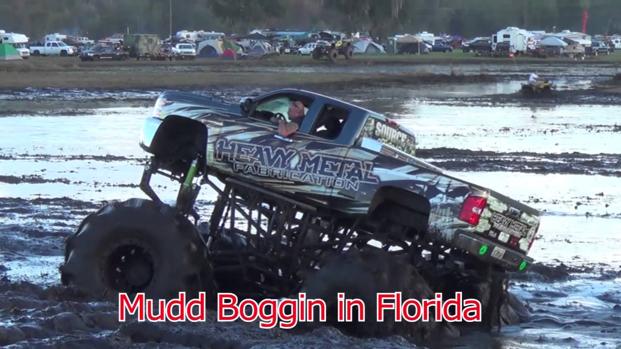 Monster Trucks Get in Deep Mud at Iron Horse Mud Ranch - YouTube