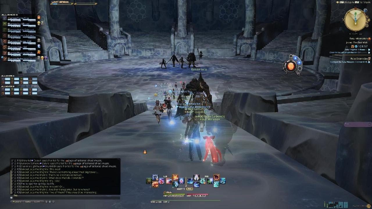FINAL FANTASY XIV: Jeuno Full Raid - YouTube